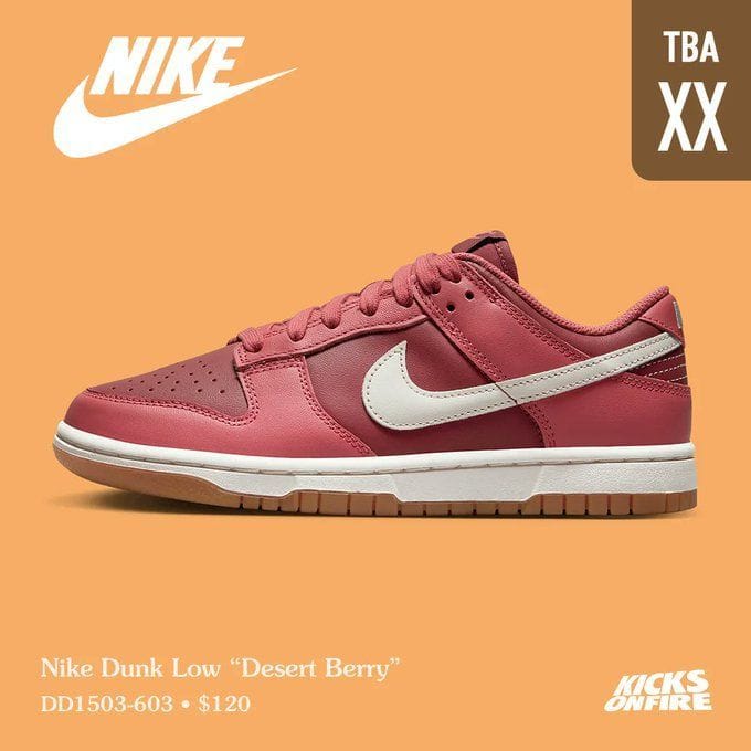 Nike Dunk Low "Desert Berry" sneakers: Where to get, price, and more ...