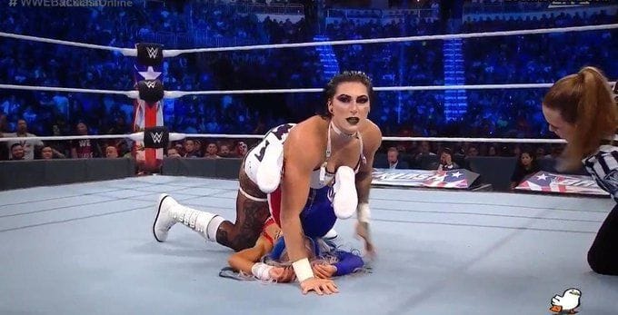 Why did Rhea Ripley wear different wrestling gear at WWE Backlash?