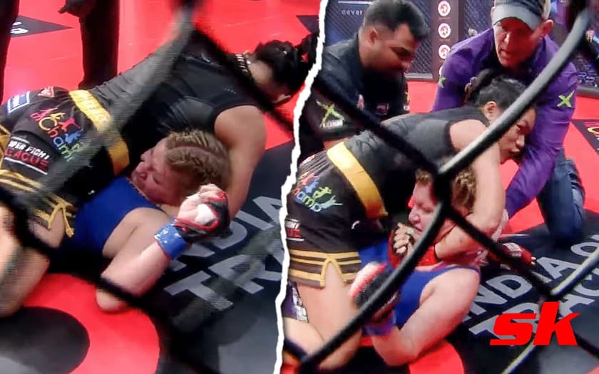 When UFC vet Dennis Hallman saved Hannah Kampf from guillotine choke at ...