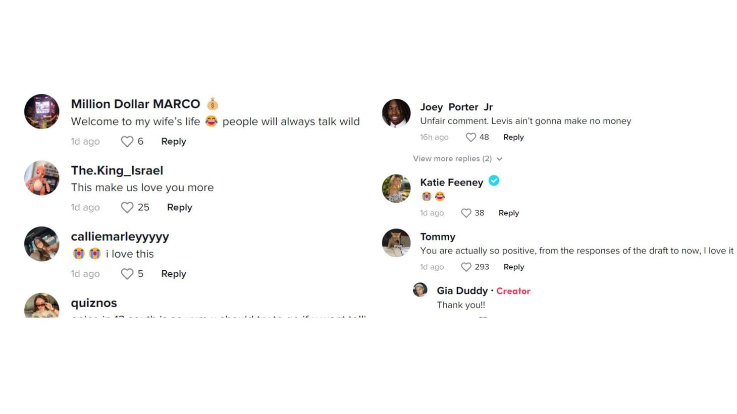 Will Levis' girlfriend Gia Duddy has the perfect response ready to all ...