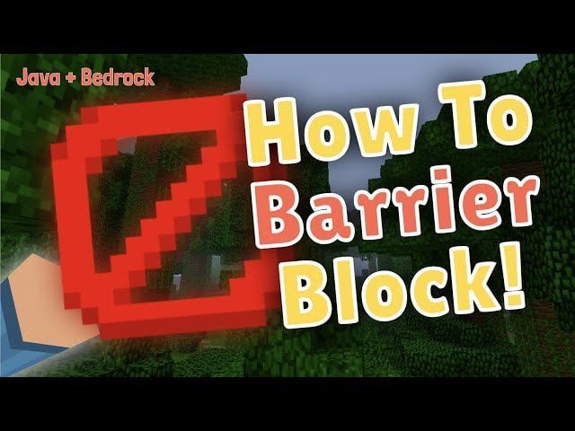 Barrier Blocks In Minecraft