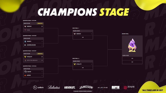 GamerLegion vs Monte CS:GO BLAST.tv Paris Major quarter-finals 2023 ...