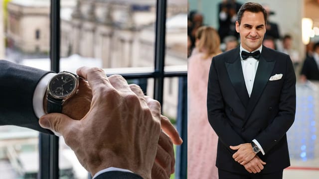 Roger Federer debuts brand new Rolex watch at Met Gala