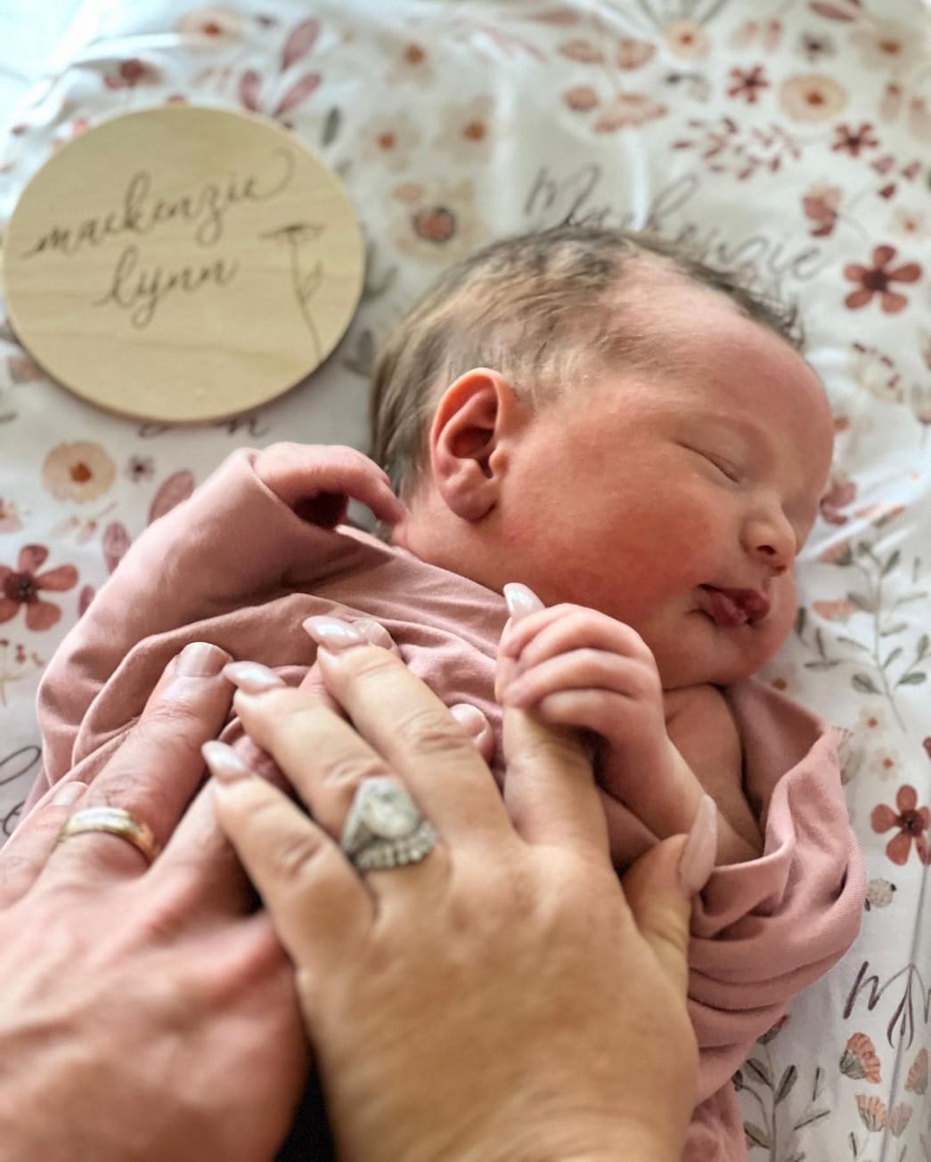 IN PHOTOS: Pat McAfee's wife Samantha reveal adorable baby McKenzie on ...