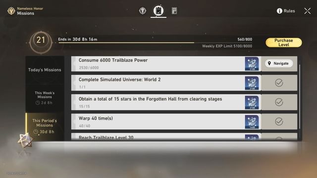 Best tips and tricks to unlock every Nameless Honor battle pass reward in Honkai Star Rail