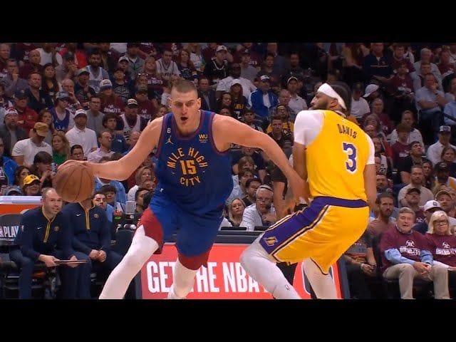 Watch: Nikola Jokic puts Anthony Davis in spin cycle before throwing it ...