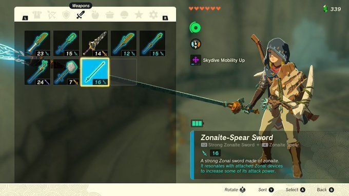10 weapons with special buffs in The Legend of Zelda Tears of the Kingdom