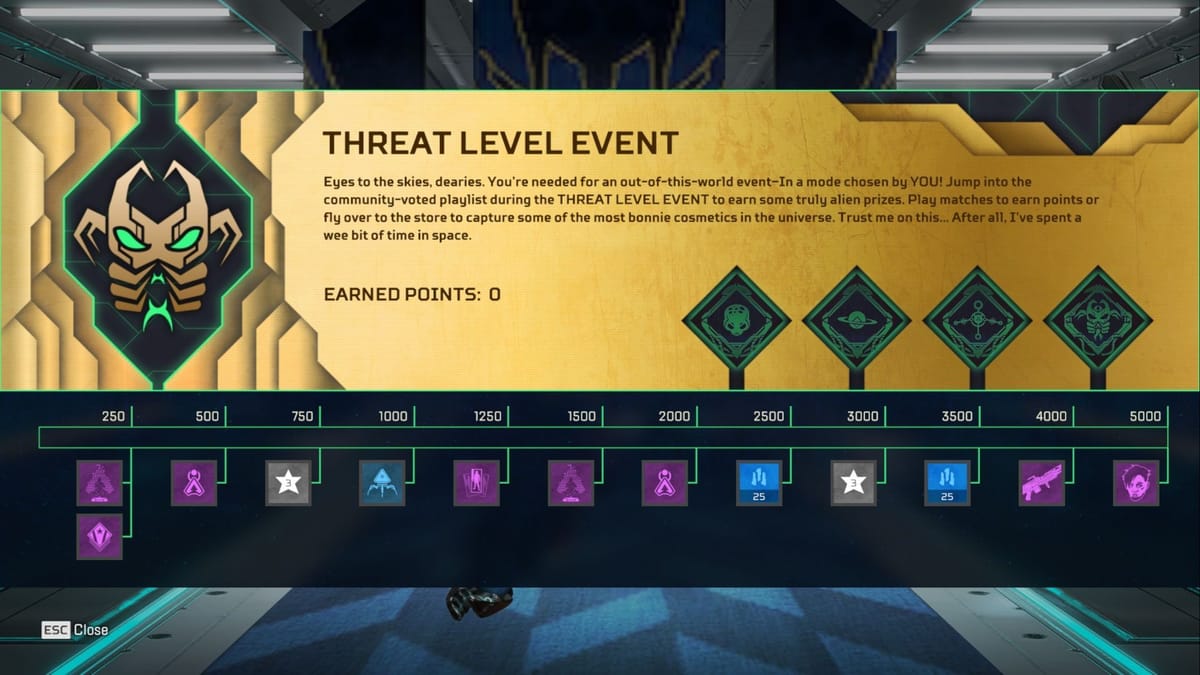 Apex Legends: All free rewards in the Threat Level Event Prize Tracker ...
