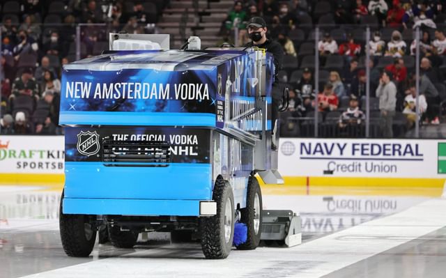 How thick is the ice on an NHL rink? What is the role of the Zamboni?