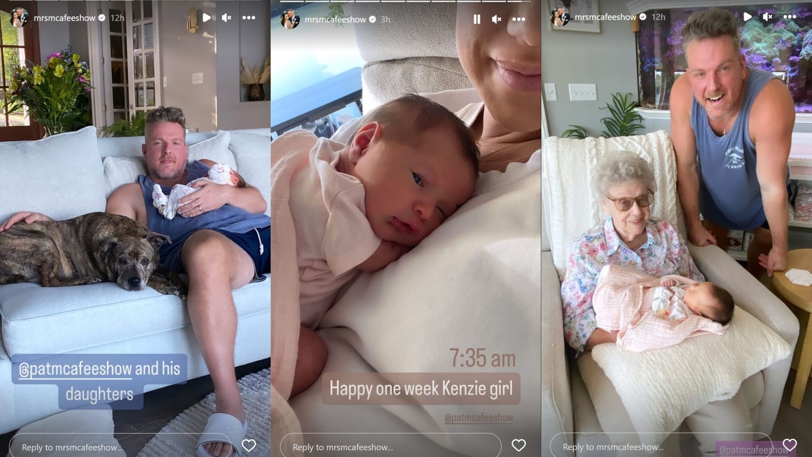 In Photos: Pat McAfee and wife Samantha celebrate baby Kenzie's one ...