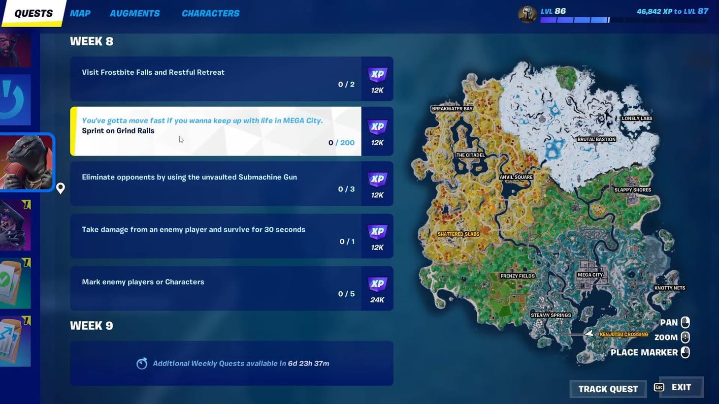 How to sprint on Grind Rails in Fortnite