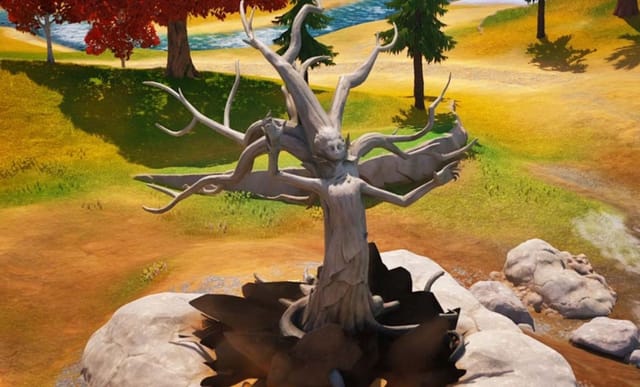 Where to find the tree where three seasons collide in Fortnite