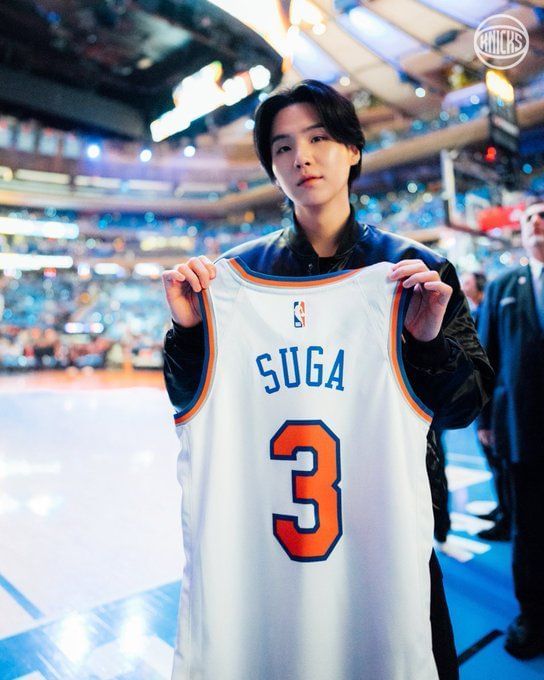 "I'm so proud": BTS' SUGA attends his first match as the newest NBA ...