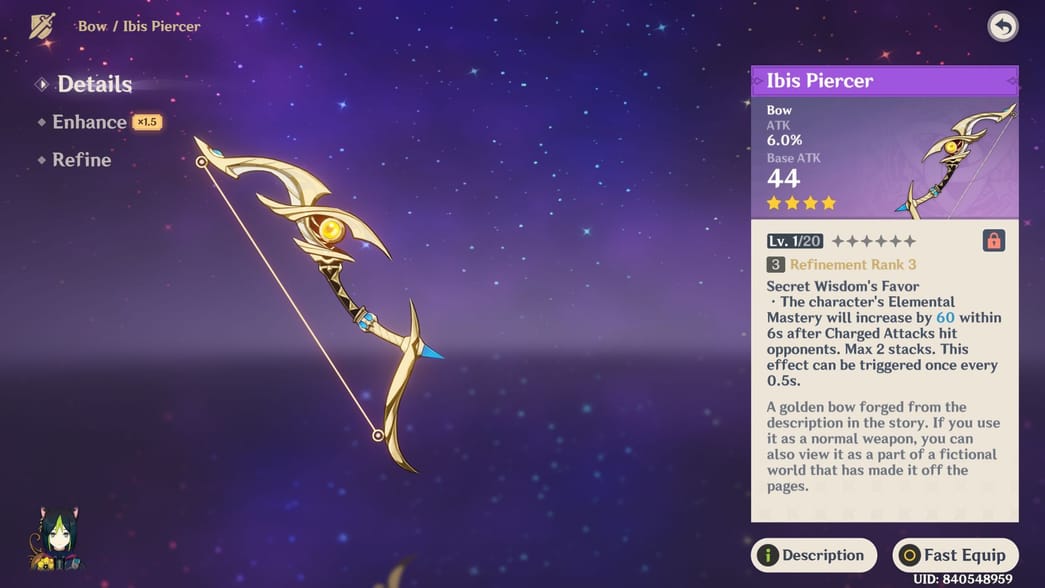 Ibis Piercer Genshin Impact Guide: Best characters, value, and how to ...