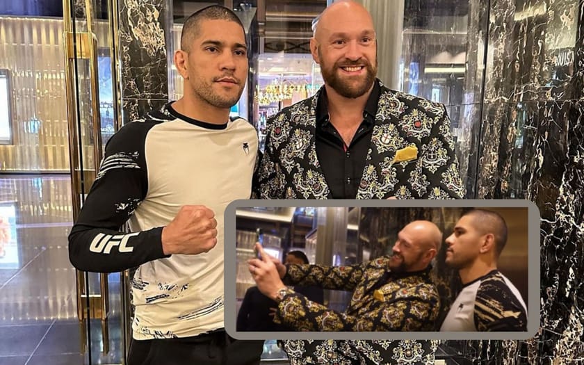 Tyson Fury in Australia: WATCH: Tyson Fury asks Alex Pereira to smile ...