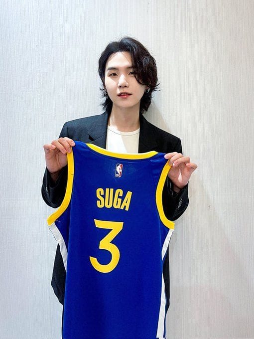 "I'm so proud": BTS' SUGA attends his first match as the newest NBA ambassador