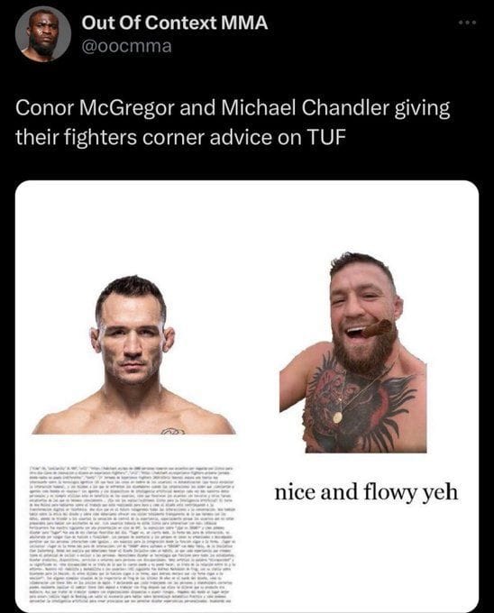 Michael Chandler: Conor McGregor shares hilarious meme pointing out ...