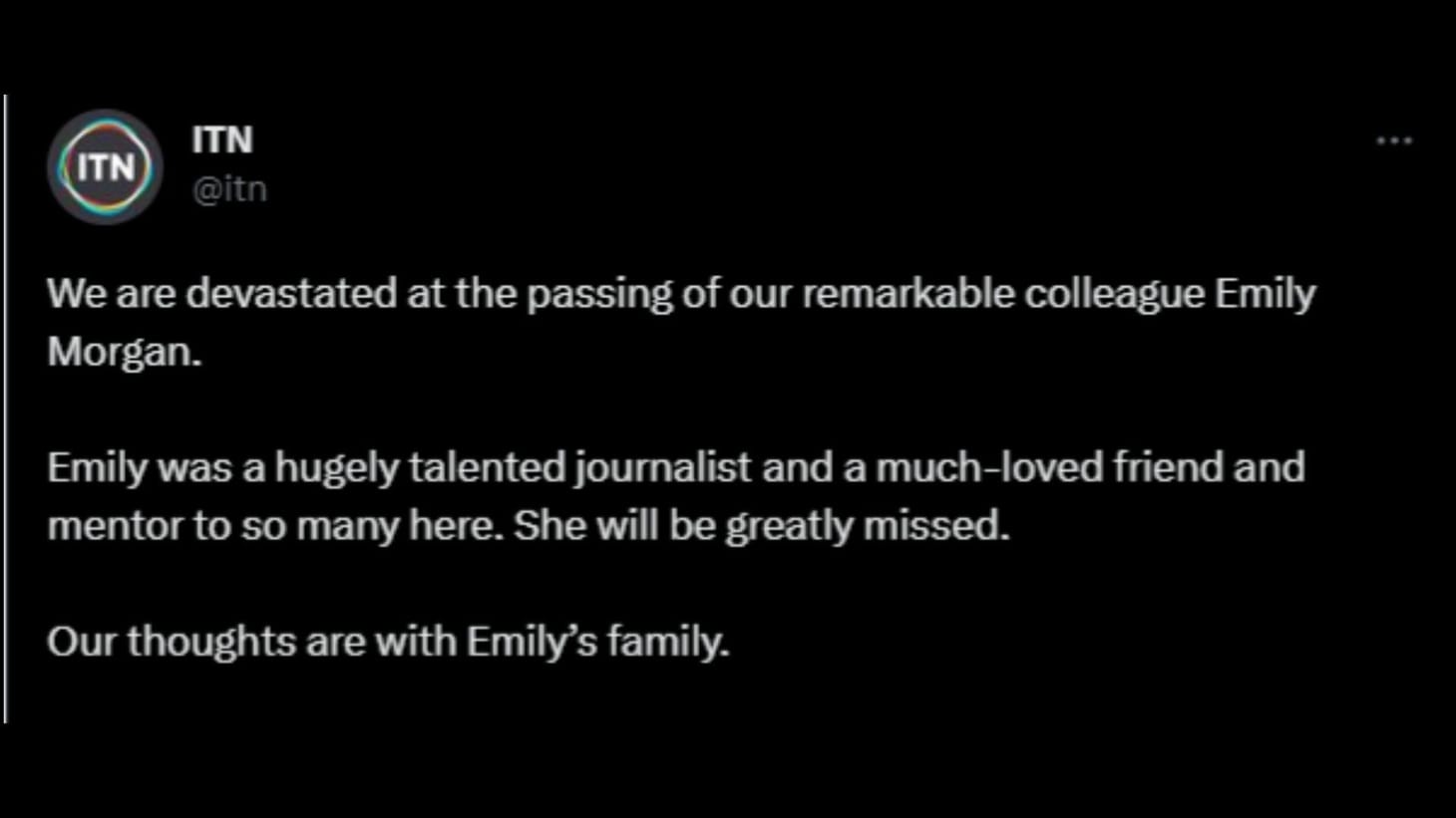 Emily Morgan cause of death: Tributes pour in as ITV newsreader passes ...