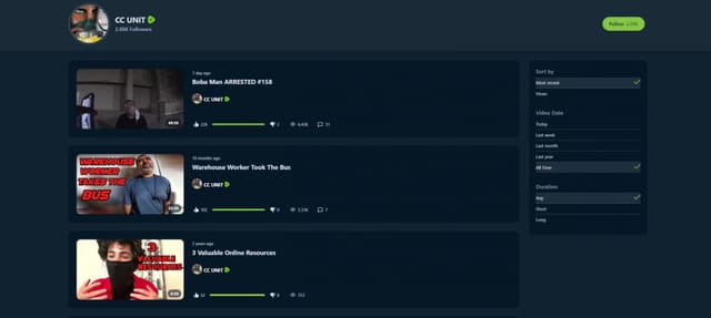 What happened to CC Unit’s YouTube channel? YouTuber's channel ...