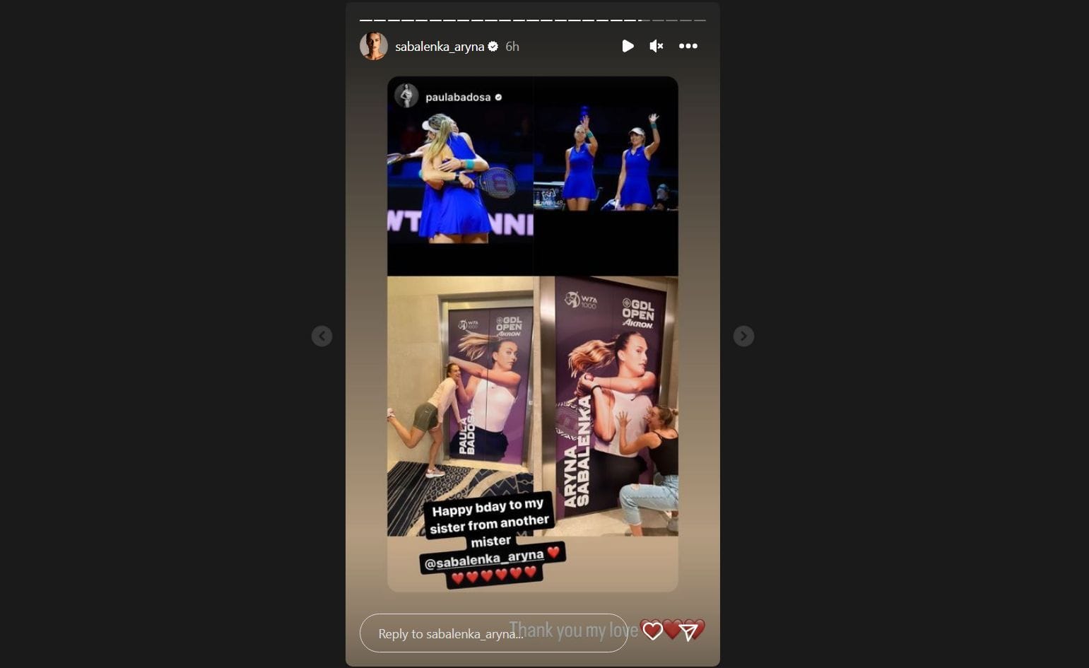 Paula Badosa shares a lovely message on her "sister from another mister ...