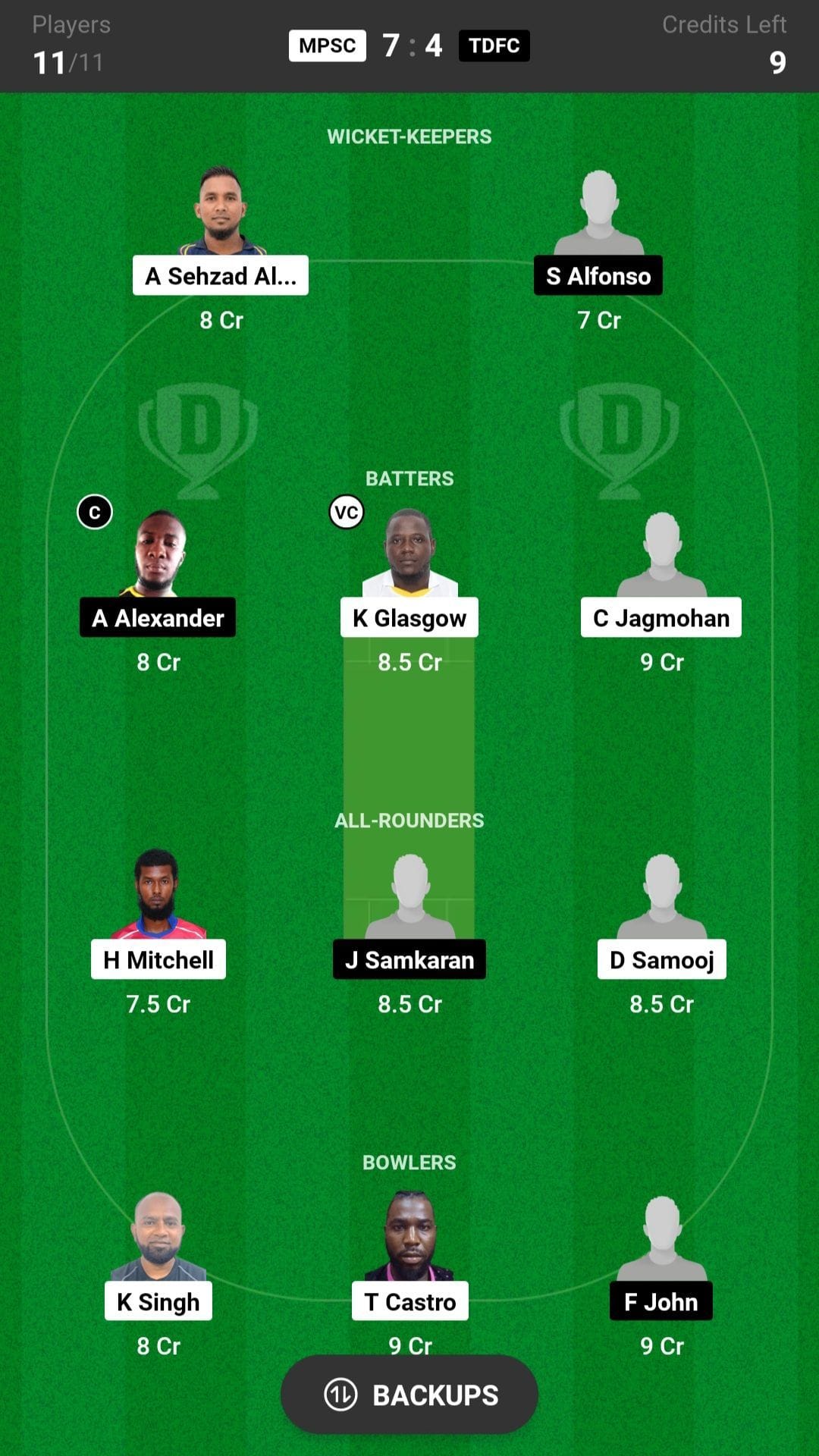MPSC vs TDFC Dream11 Prediction: Fantasy Cricket Tips, Today's Playing ...