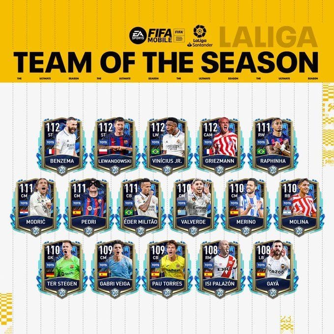 EA Sports releases FIFA Mobile TOTS La Liga cards featuring Benzema ...