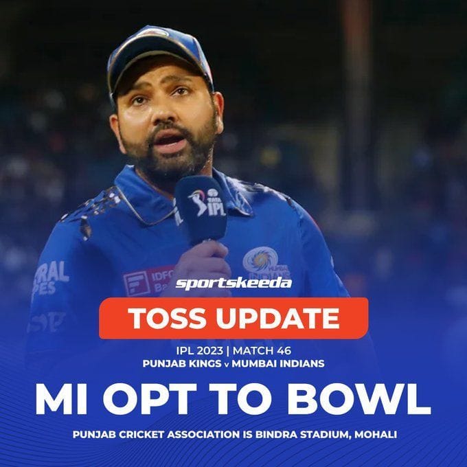 PBKS vs MI, IPL 2023: Toss result and playing 11s for today's match, umpires list and pitch report