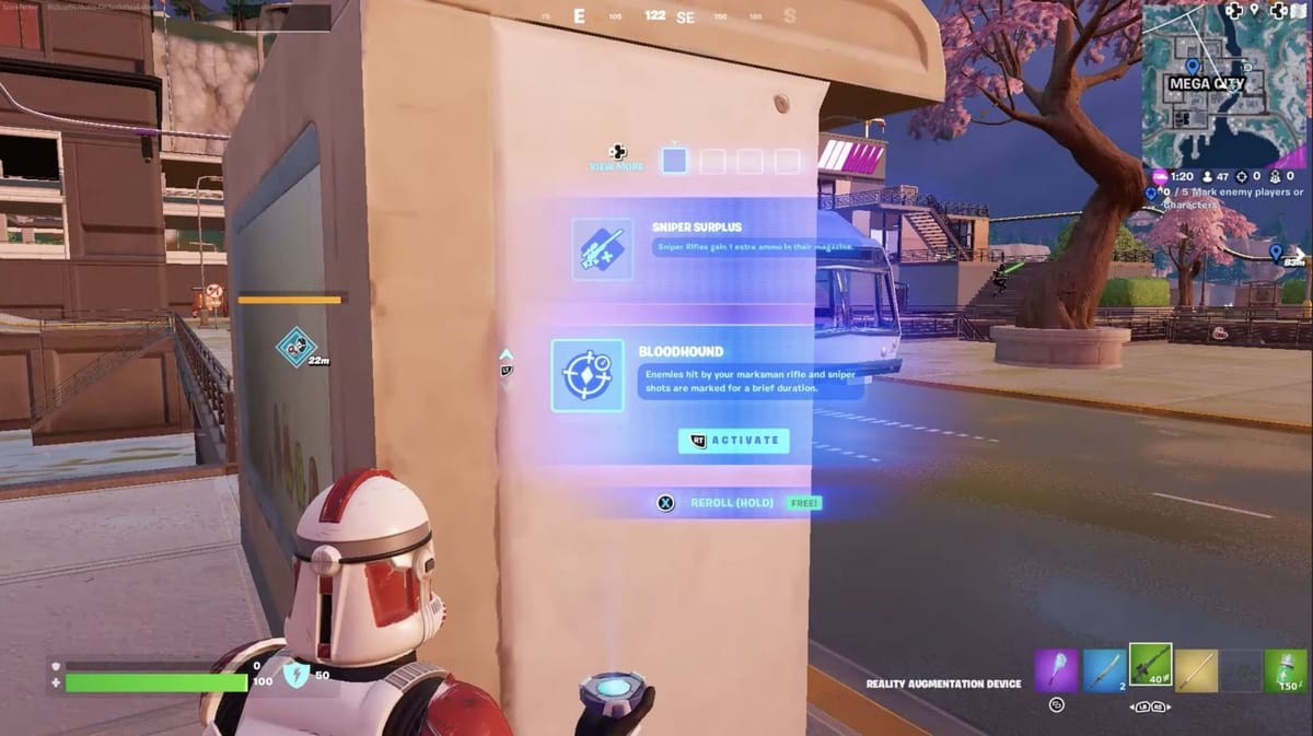 How to mark enemy players or characters in Fortnite