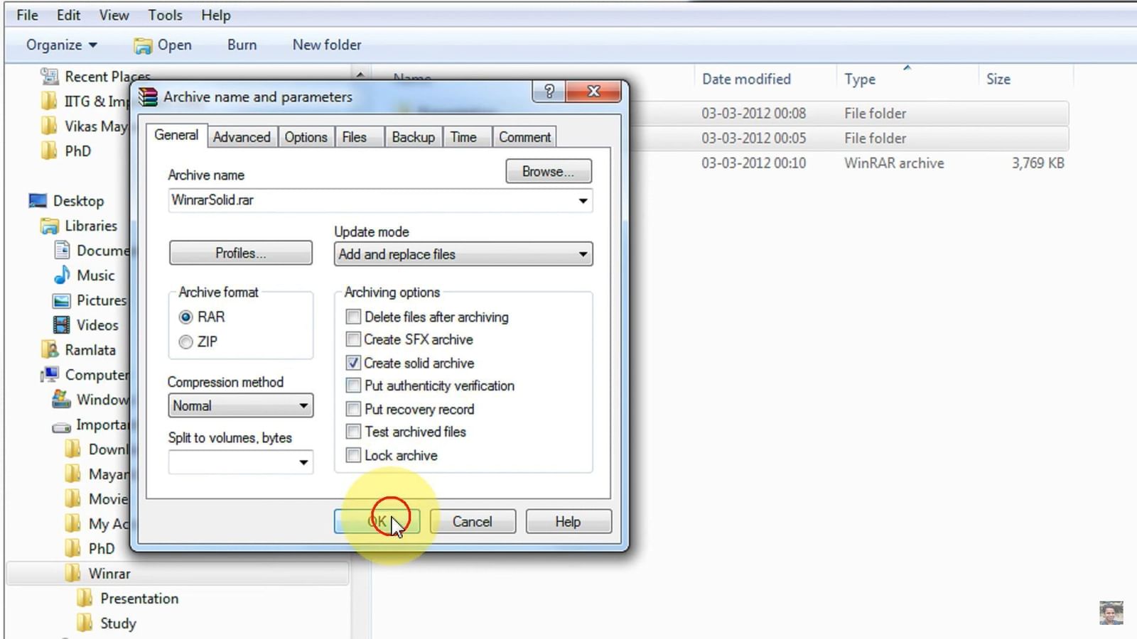 What is WinRAR’s Solid Archive feature, and how do you use it?