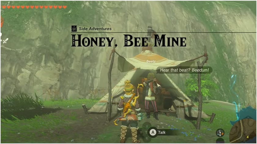 How to complete the Honey Bee Mine side quest in the Legend of Zelda ...