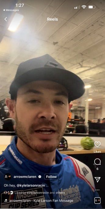 “Is that a Ross Chastain Easter egg?”: Kyle Larson’s latest video sends ...