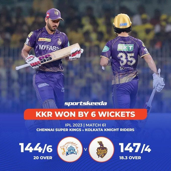 CSK vs KKR Highlights, IPL 2023: 3 moments that generated a buzz among fans in Match 61