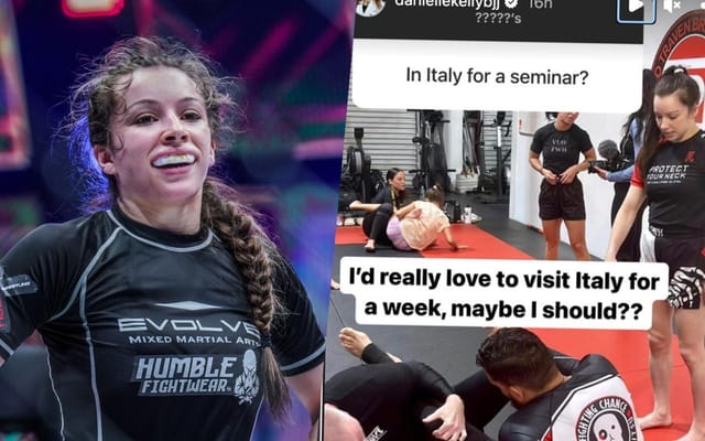 Danielle Kelly wants to have a BJJ seminar tour in Italy