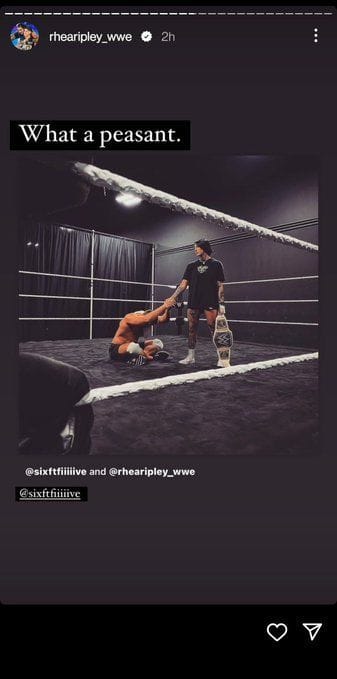 Rhea Ripley sends a three-word message to male WWE Superstar with whom ...