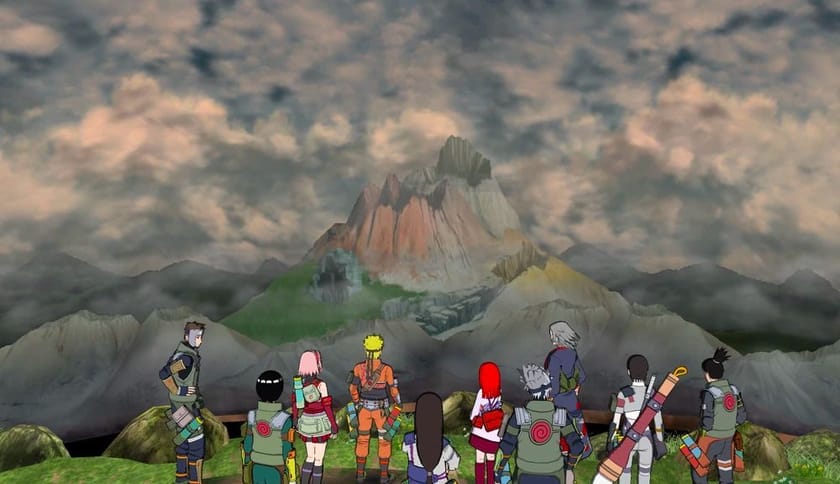 Mount Koryu in Naruto.