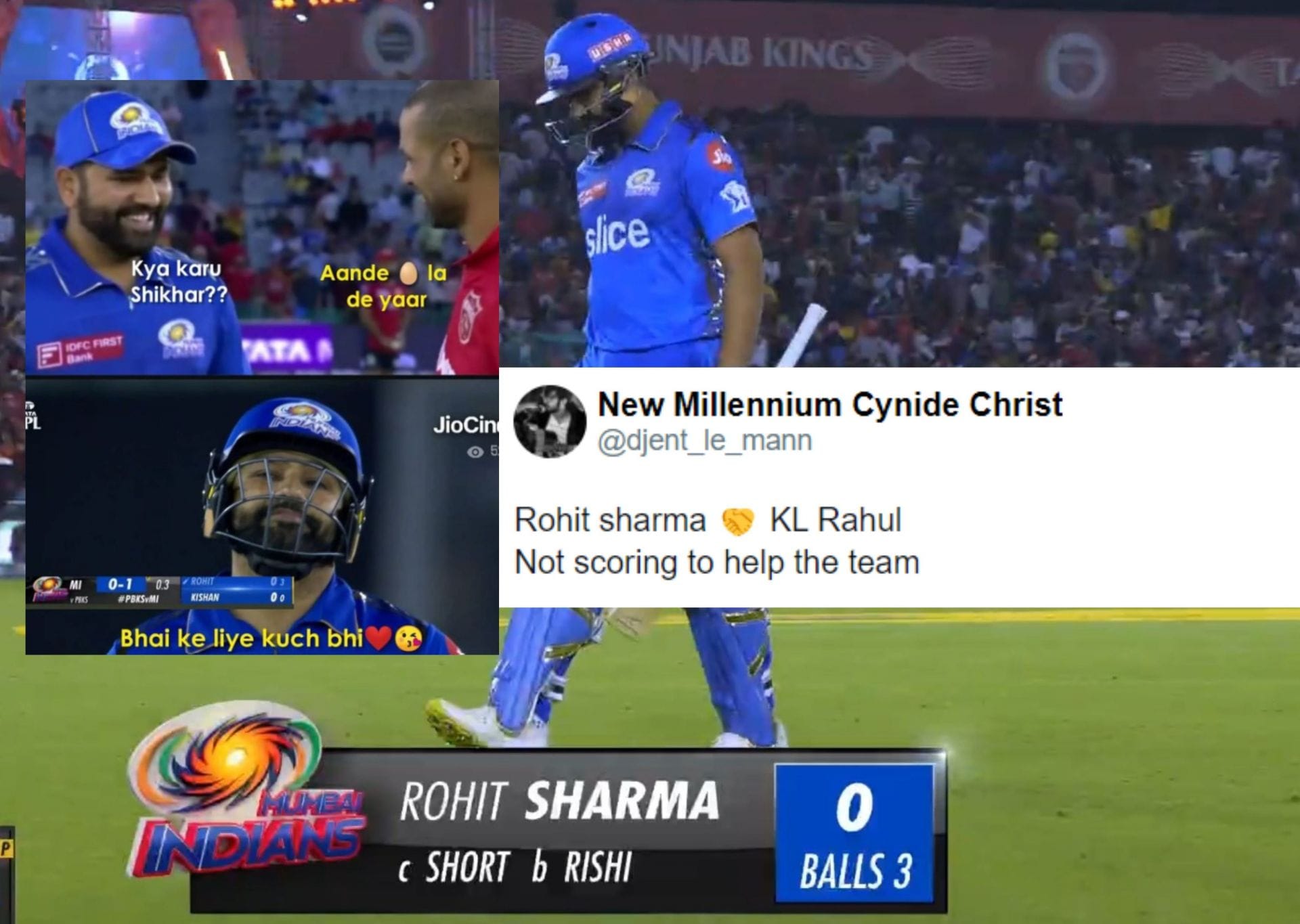 "Rohit Sharma contribution in MI is like Appendix contribution in a ...