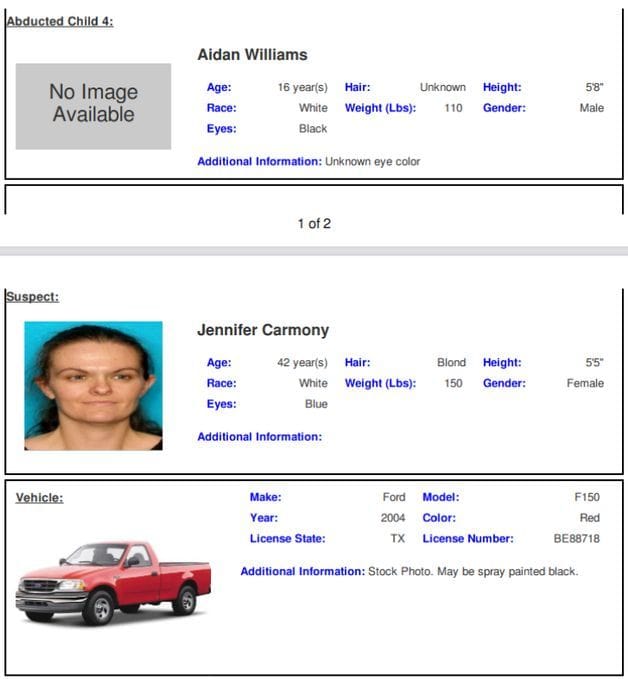 Amber Alert in El Paso: Woman is a suspect as 4 children believed to be ...