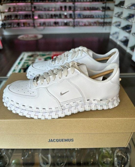 Jacquemus x Nike: Jacquemus x Nike J Force 1 Low "White Woven" shoes ...