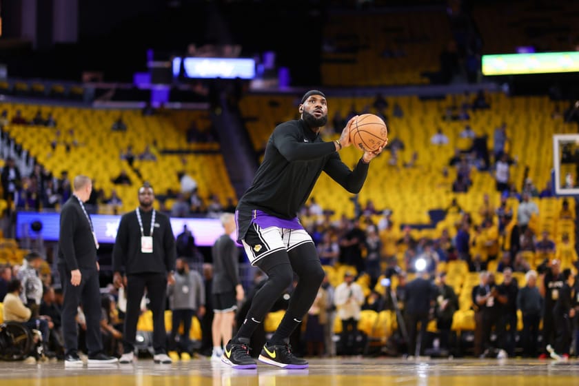 Watch: LeBron James hits an insane 3 just as the shot clock expires