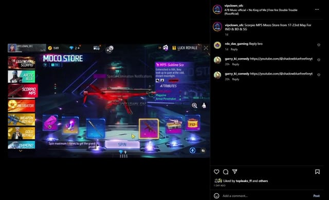 New Free Fire MAX Moco Store leaked: Rewards, servers, and more