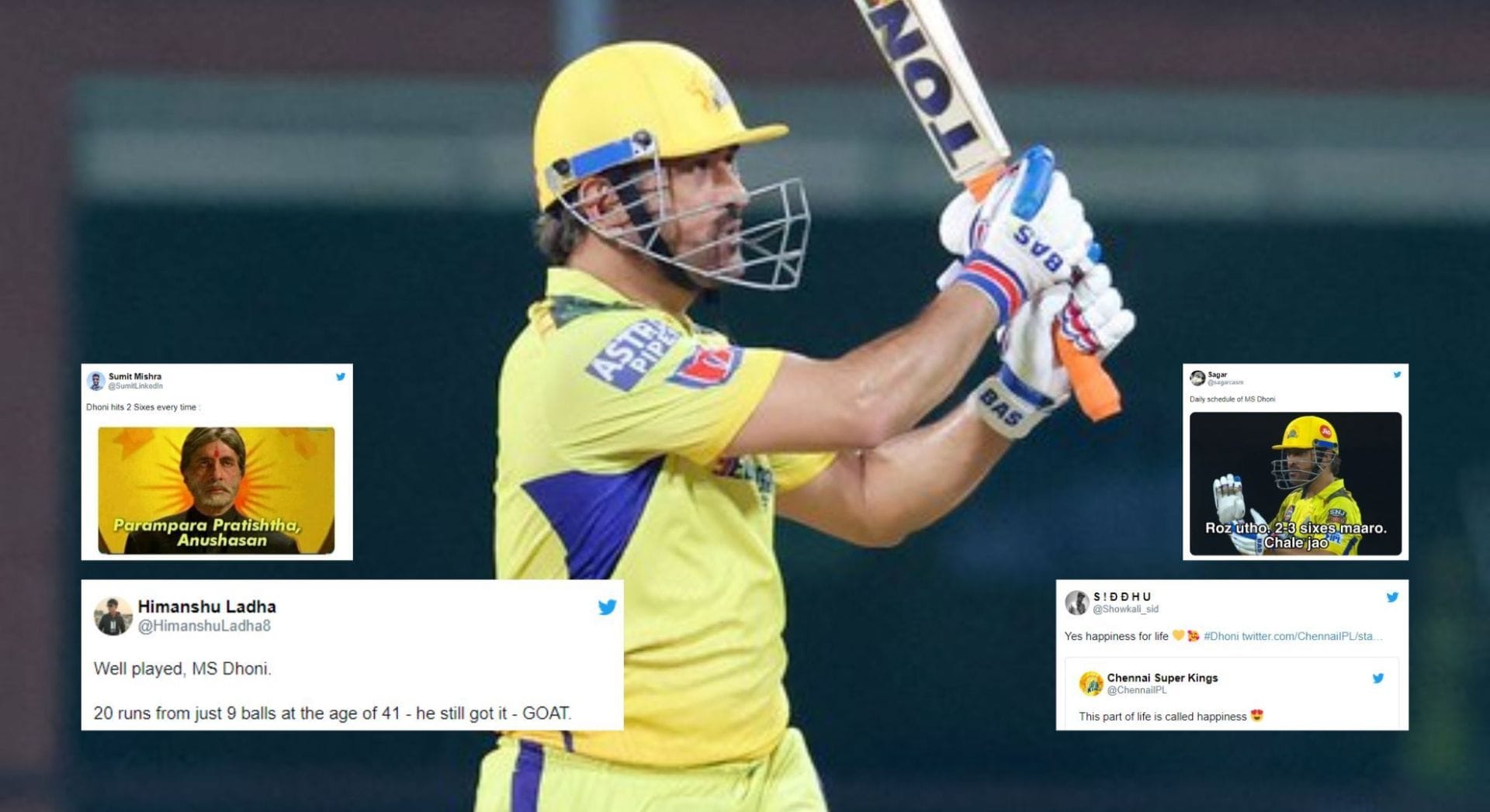 "At the age of 41 - he still got it - GOAT" - Fans erupt as CSK captain ...