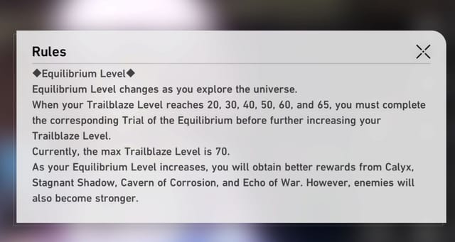 How to get to Equilibrium Level 2 in Honkai Star Rail?