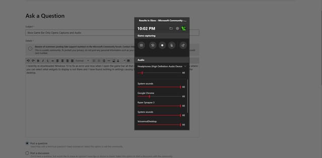 How to open the Xbox Game Bar