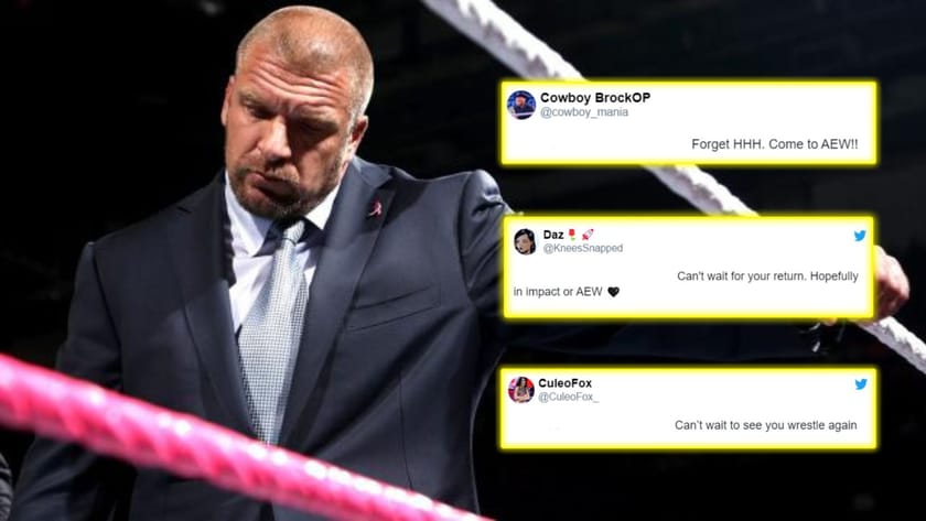 "Forget HHH. Come to AEW!!" - Twitter erupts after former WWE star ...