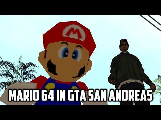 Mario visits Grove Street in GTA San Andreas, thanks to the Super Mario ...