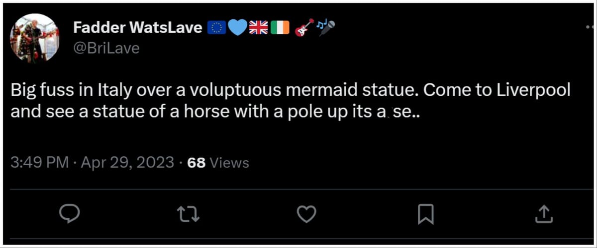 "They just can't handle the thickness": Mermaid statue in Italy sparks ...