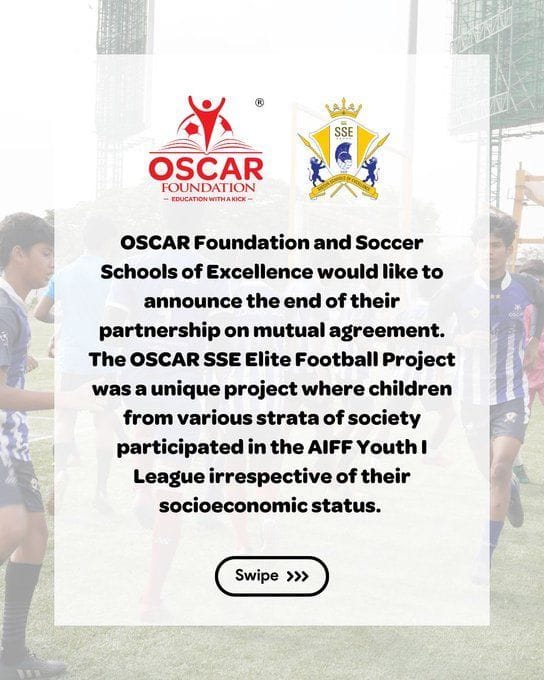 Mumbai City FC and OSCAR Foundation unite for 'Healthy Goals' program