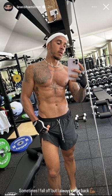 “Ain’t nobody reading at that damn caption”: Lewis Hamilton’s shirtless ...