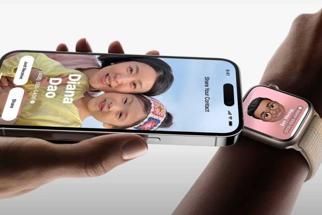 How to share contact using NameDrop on iOS 17?