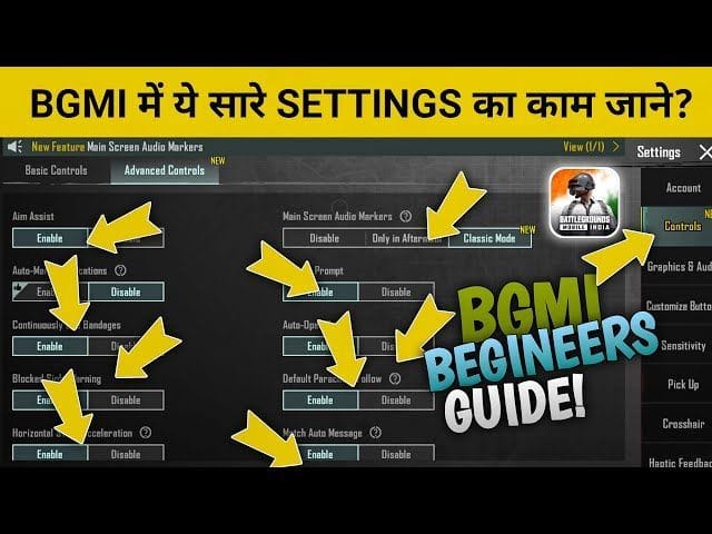 5 best BGMI settings tips and tricks to win more matches